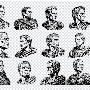 JULIUS CAESAR AUGUSTUS Svg, Julius Caesar Roman Emperor Svg Files for ...