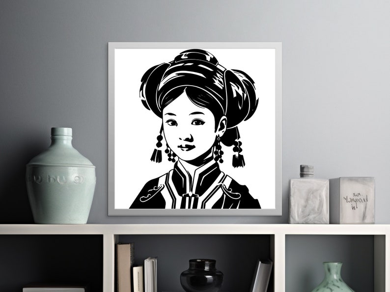 CHINESE GIRL SVG, Chinese Girl Kid Svg Files for Cricut, Chinese ...