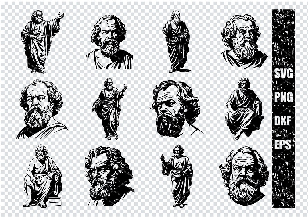 SOCRATES GREEK PHILOAOPHER Svg, Socrates Greek Philoaopher Svg Files ...