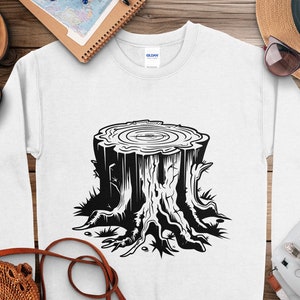 TREE STUMP SVG, Tree Stump Trunk Svg Files for Cricut, Timber Stump ...