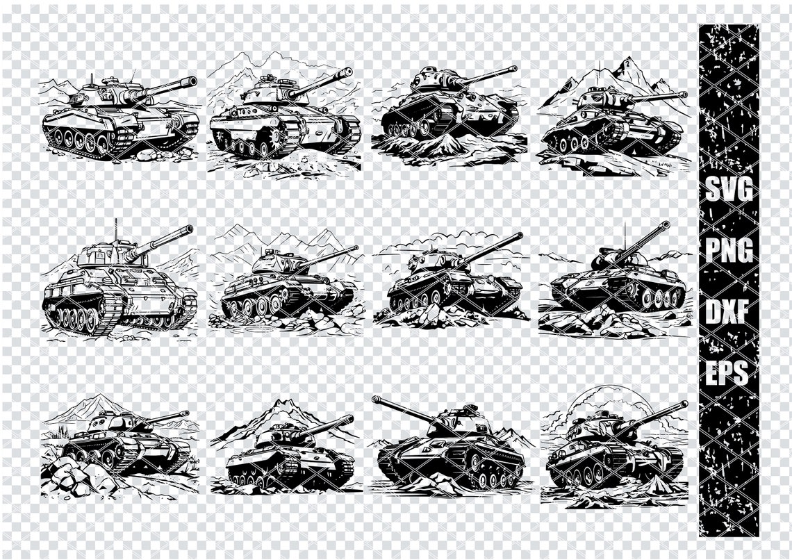 ARMORED TANKS SVG, Tanks Battle Svg Files for Cricut, Armored Tank ...