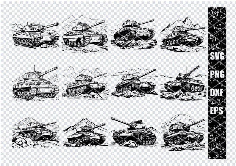 ARMORED TANKS SVG, Tanks Battle Svg Files for Cricut, Armored Tank ...