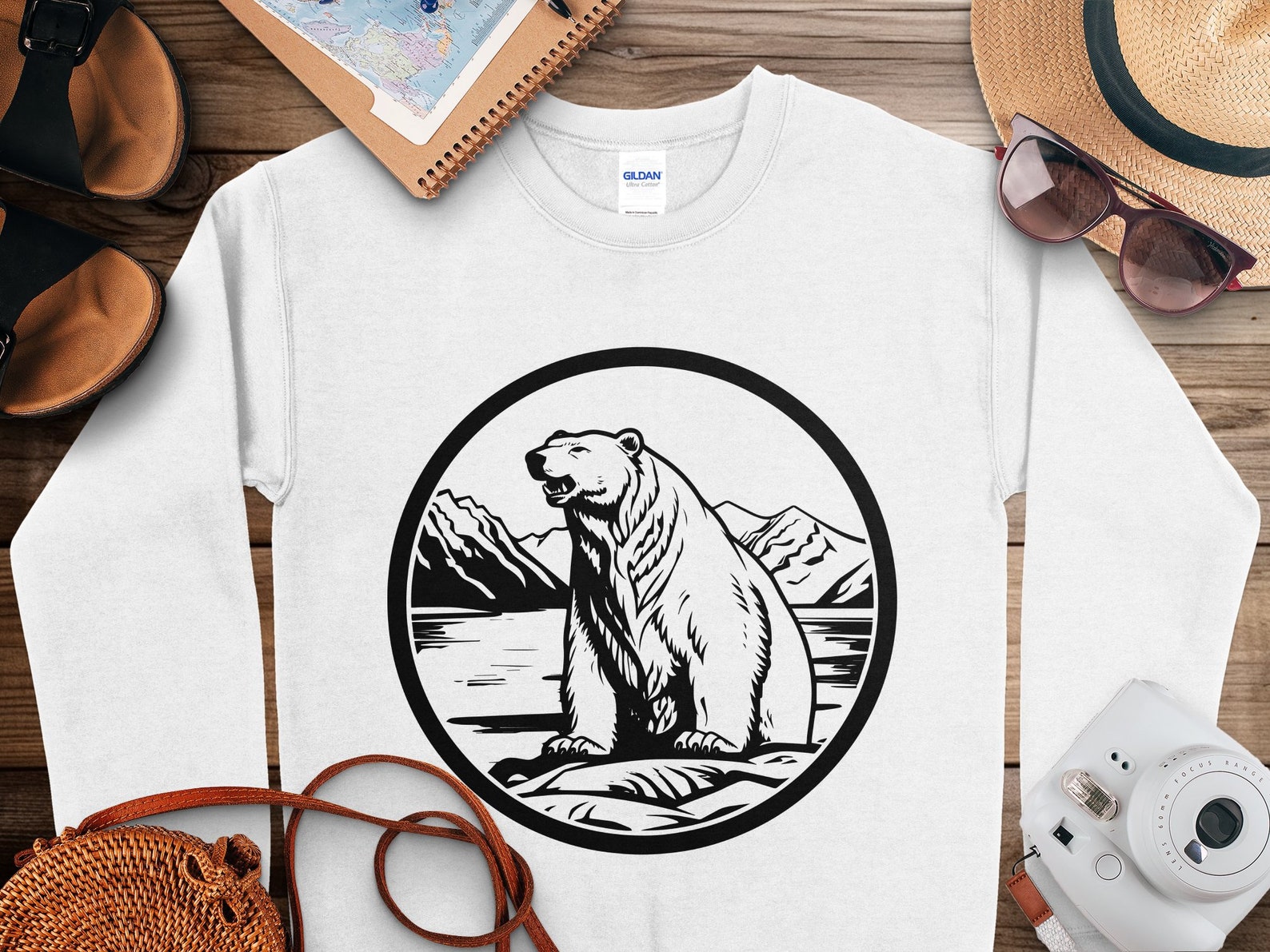 POLAR BEAR SVG, Arctic Polar Bear Svg Files for Cricut, Glacier Polar ...