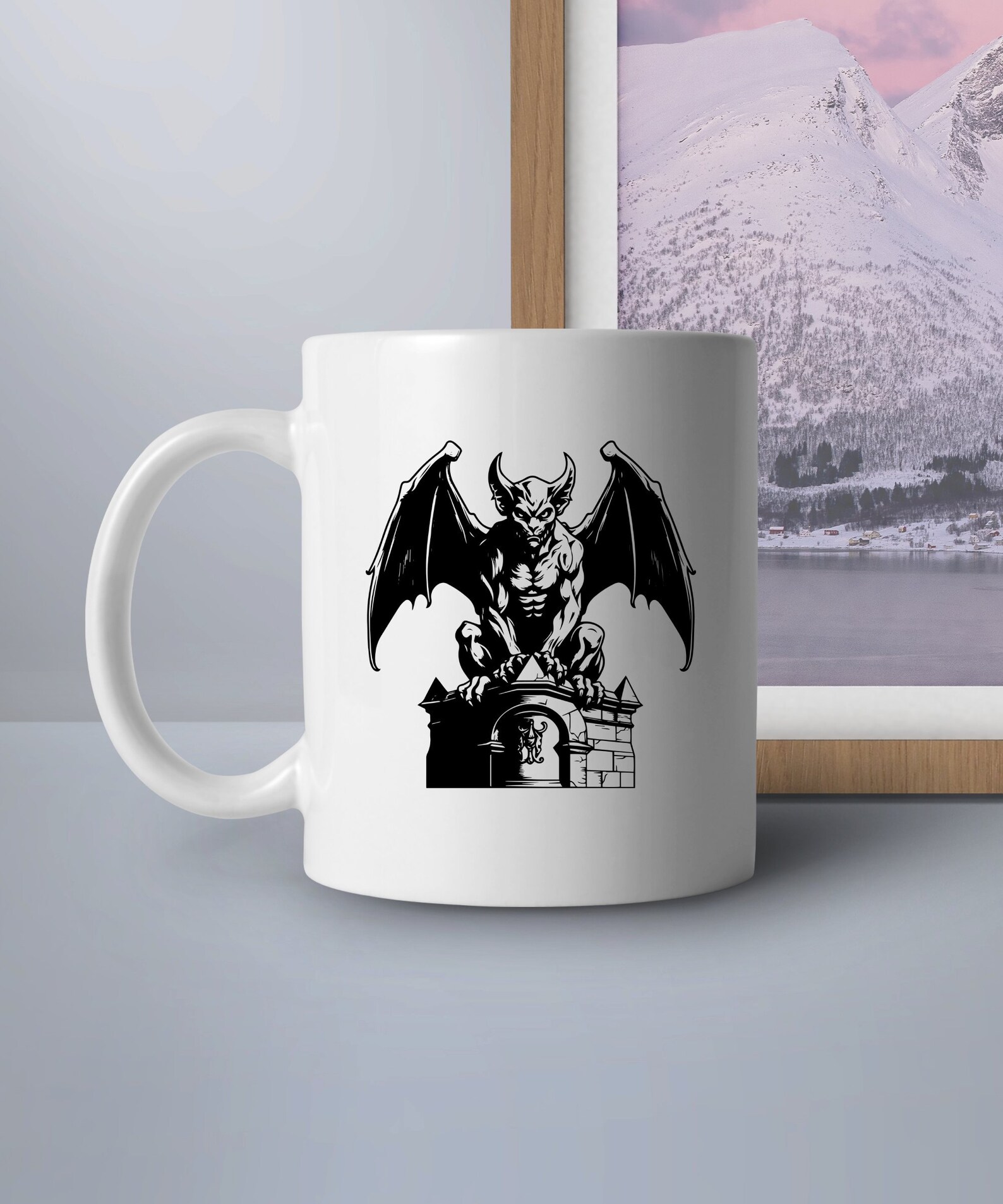 GOTHIC GARGOYLE STATUE Svg, Gothic Sculpted Gargoyle Svg Files for ...