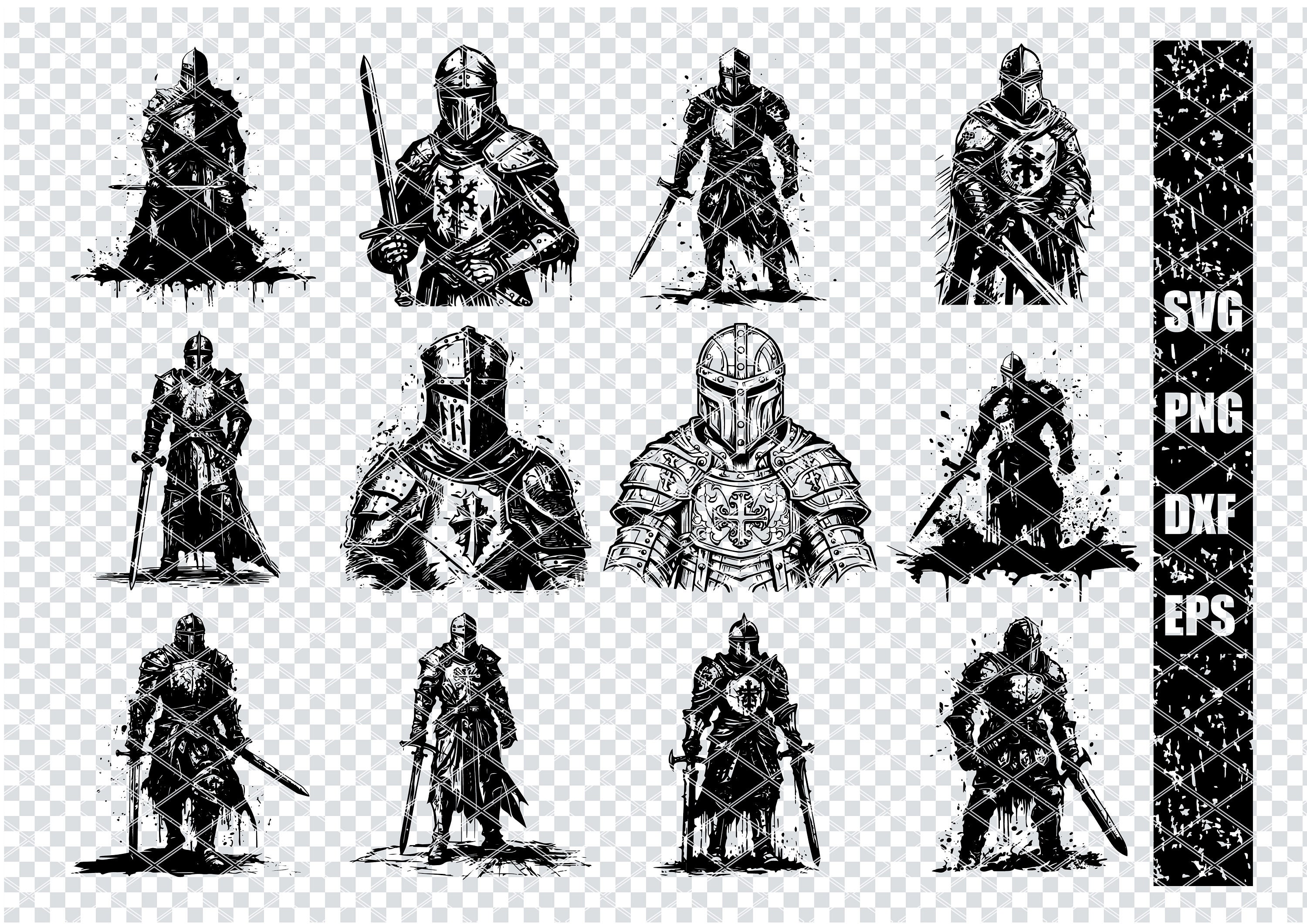 CRUSADER KNIGHT SVG, Templar Knight Svg Files for Cricut, Crusader ...