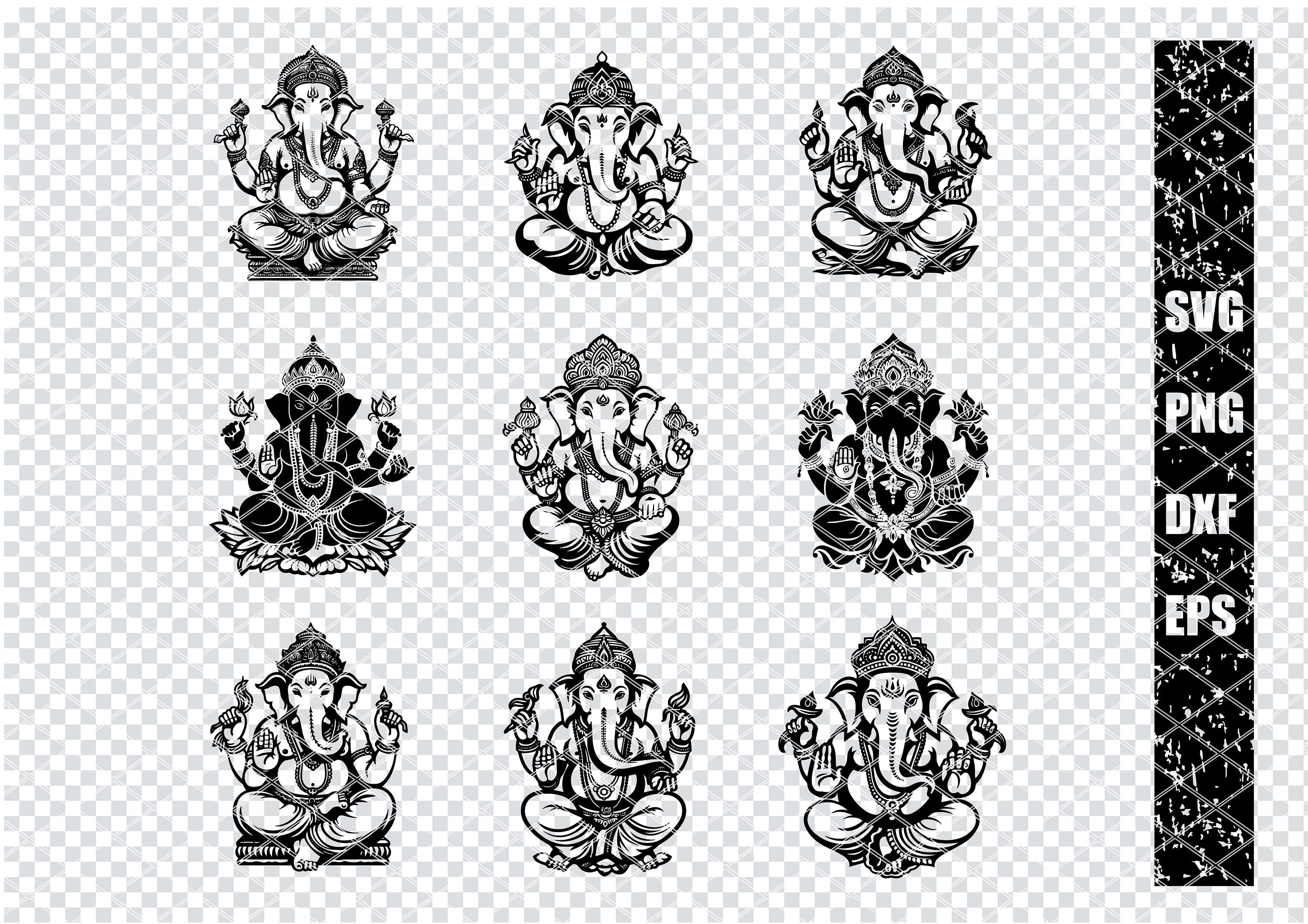 GANESHA SVG, GANESHA Ganpati Svg Files for Cricut, Ganesha Clipart ...