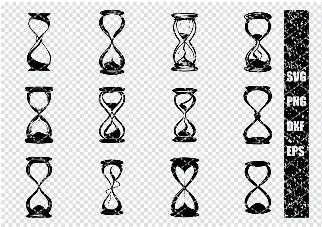 VINTAGE HOURGLASS SVG, Sand Hourglass Svg Files for Cricut, Antique ...