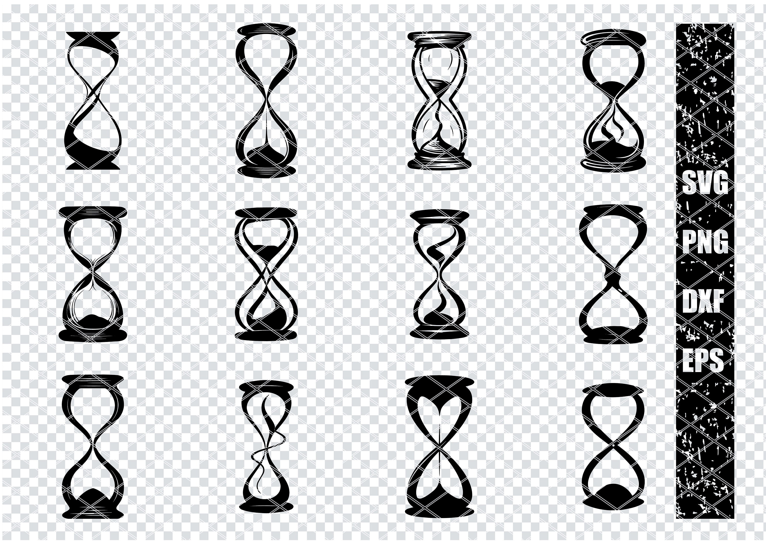 VINTAGE HOURGLASS SVG, Sand Hourglass Svg Files for Cricut, Antique ...