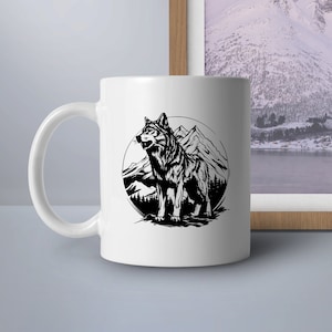 ALPHA WOLF HOWL Svg, Wild Wolf Howl Svg Files for Cricut, Wolf Predator ...