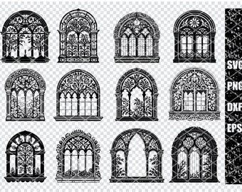 GOTHIC OGEE ARCH Svg, Medieval Ogee Arch Svg Files for Cricut, Gothic ...