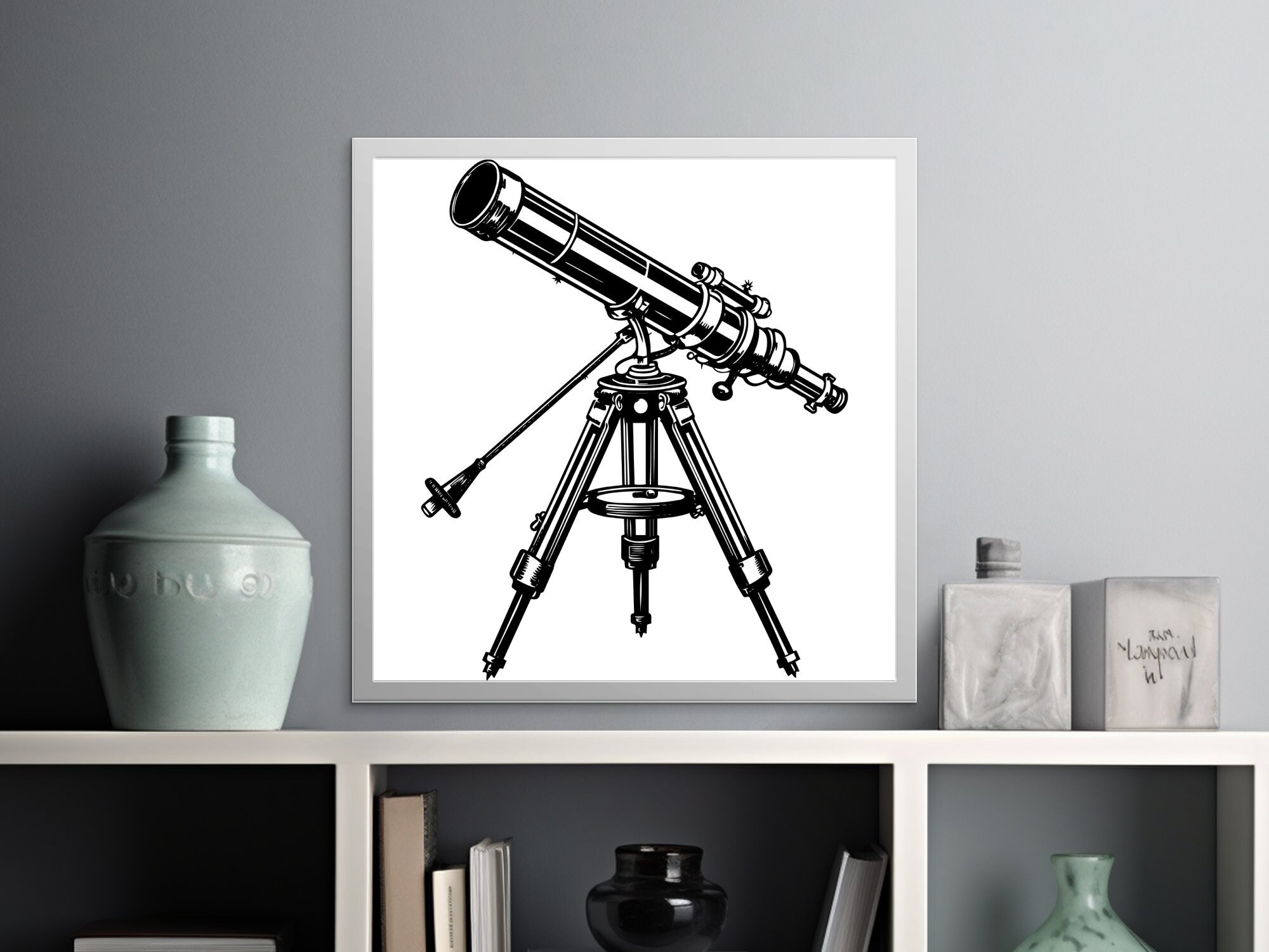OLD TELESCOPE SVG, Stargazing Telescope Svg Files for Cricut, Skywatch ...