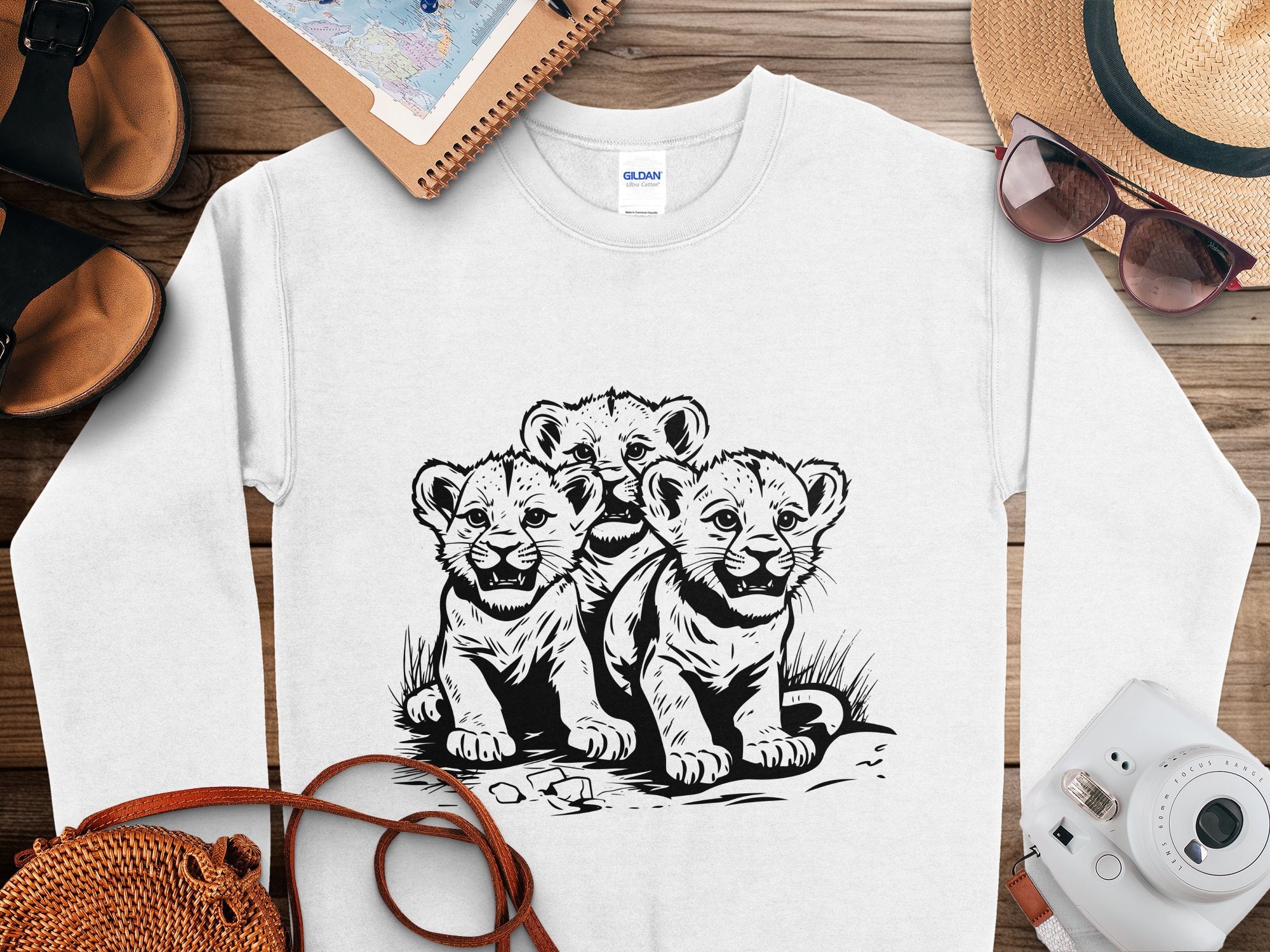 BABY LION CUBS Svg, Cute Baby Lion Cub Svg Files for Cricut, Adorable ...