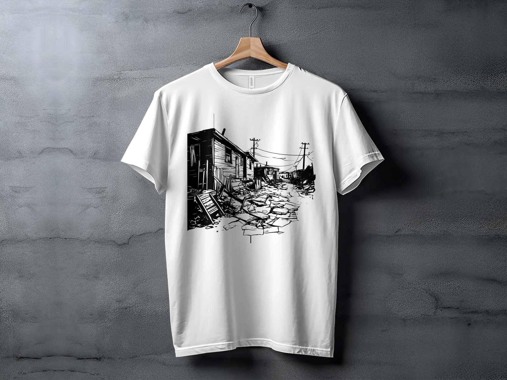 URBAN SLUM NEIGHBORHOOD Svg, Urban Slum Houses Svg Files for Cricut ...