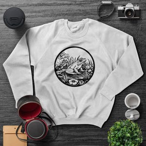 POND FROG SVG, Frog on Pond Svg Files for Cricut, Pond Landscape ...