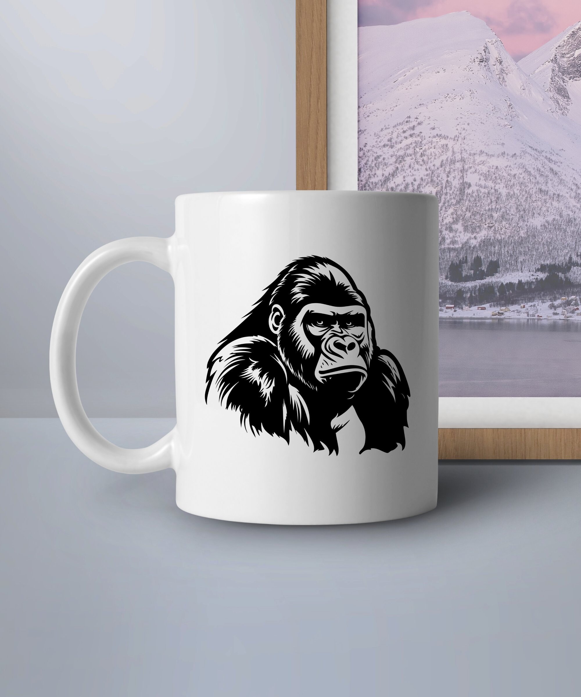SILVERBACK GORILLA SVG, Silverback Gorilla Svg Files for Cricut ...