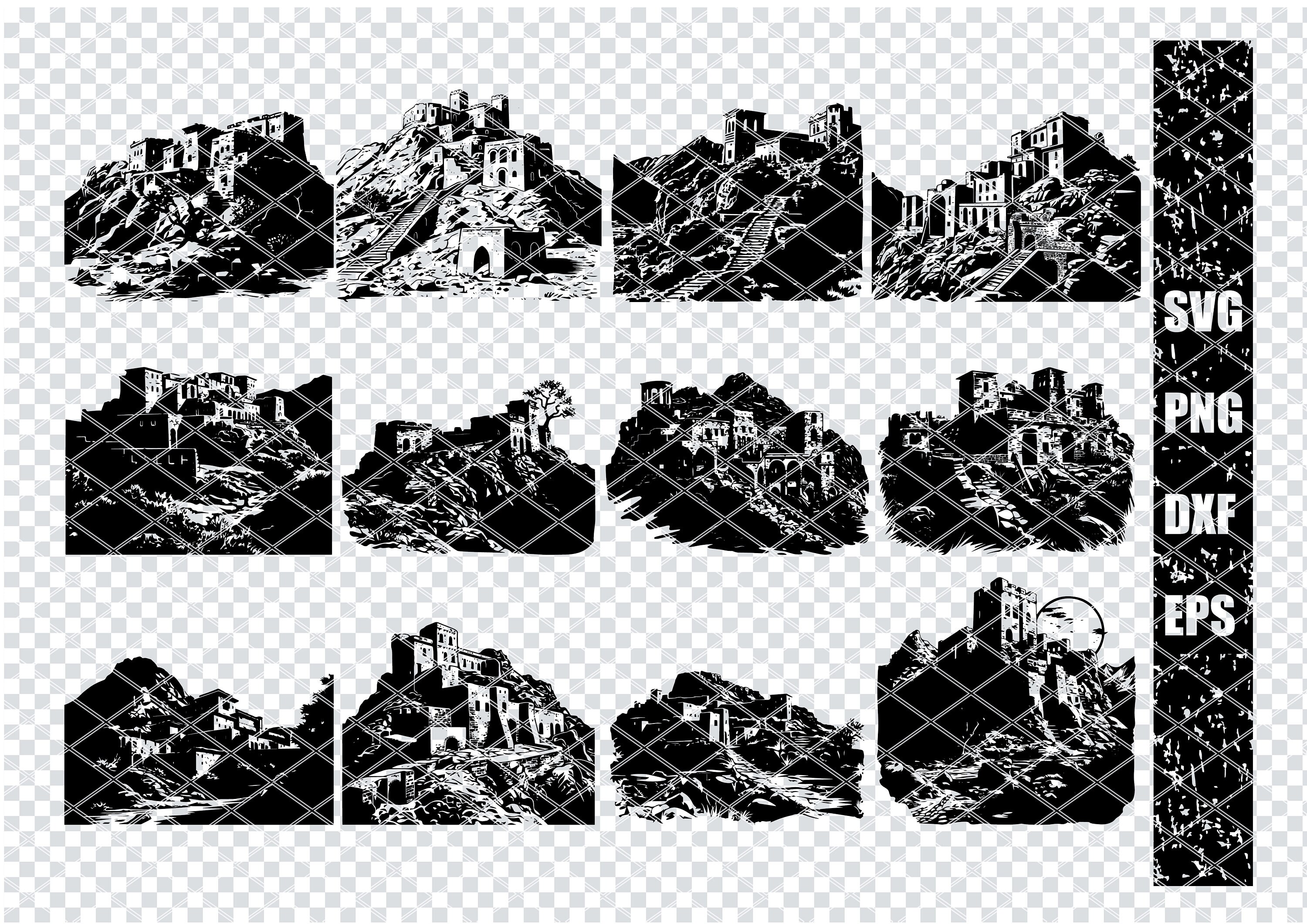 BHANGARH FORT PALACE Svg, Bhangarh Haunted Ruins Svg Files for Cricut ...