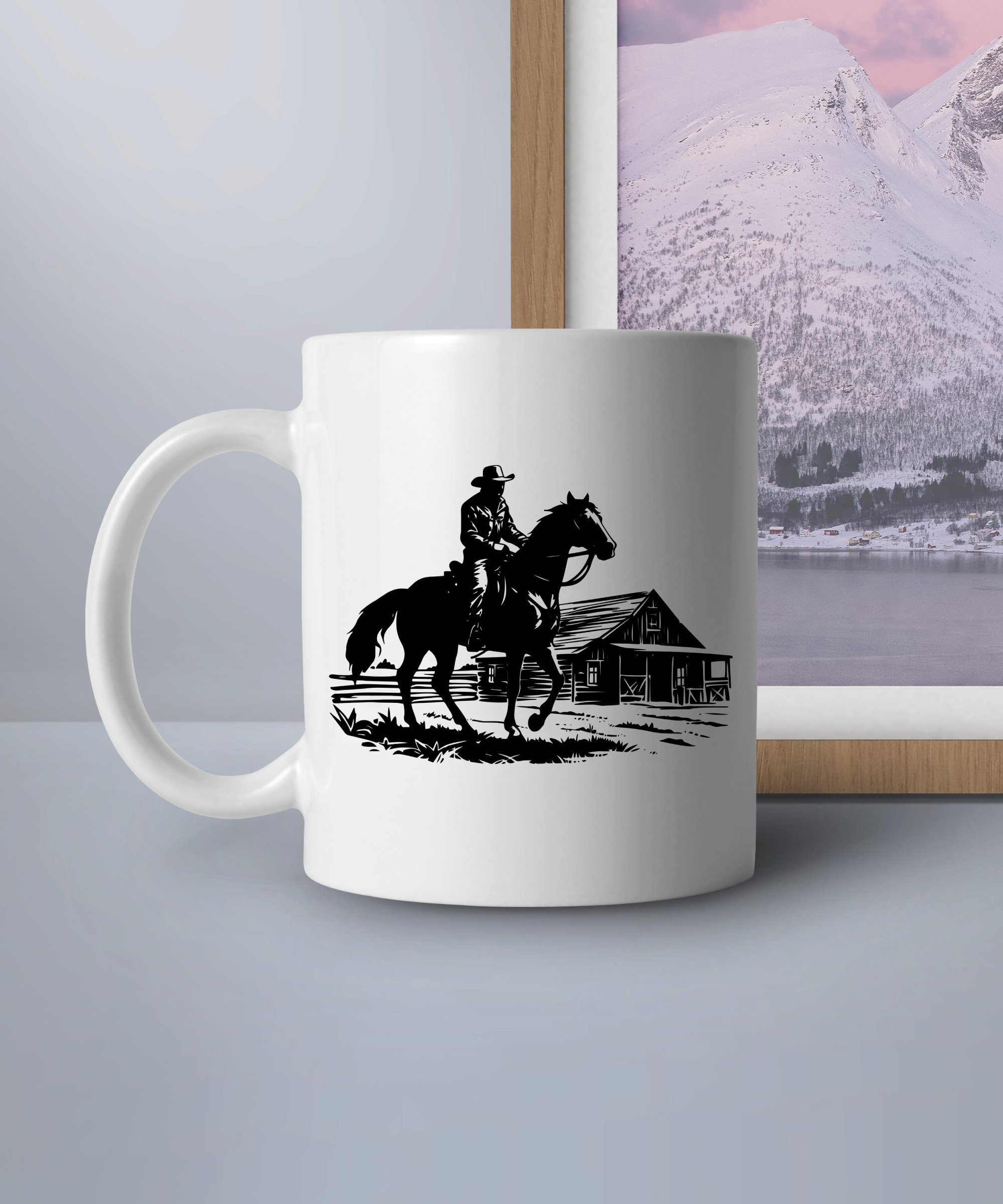 RUSTIC BARN COWBOY Svg, Western Cowboy Svg Files for Cricut, Farm Ranch ...