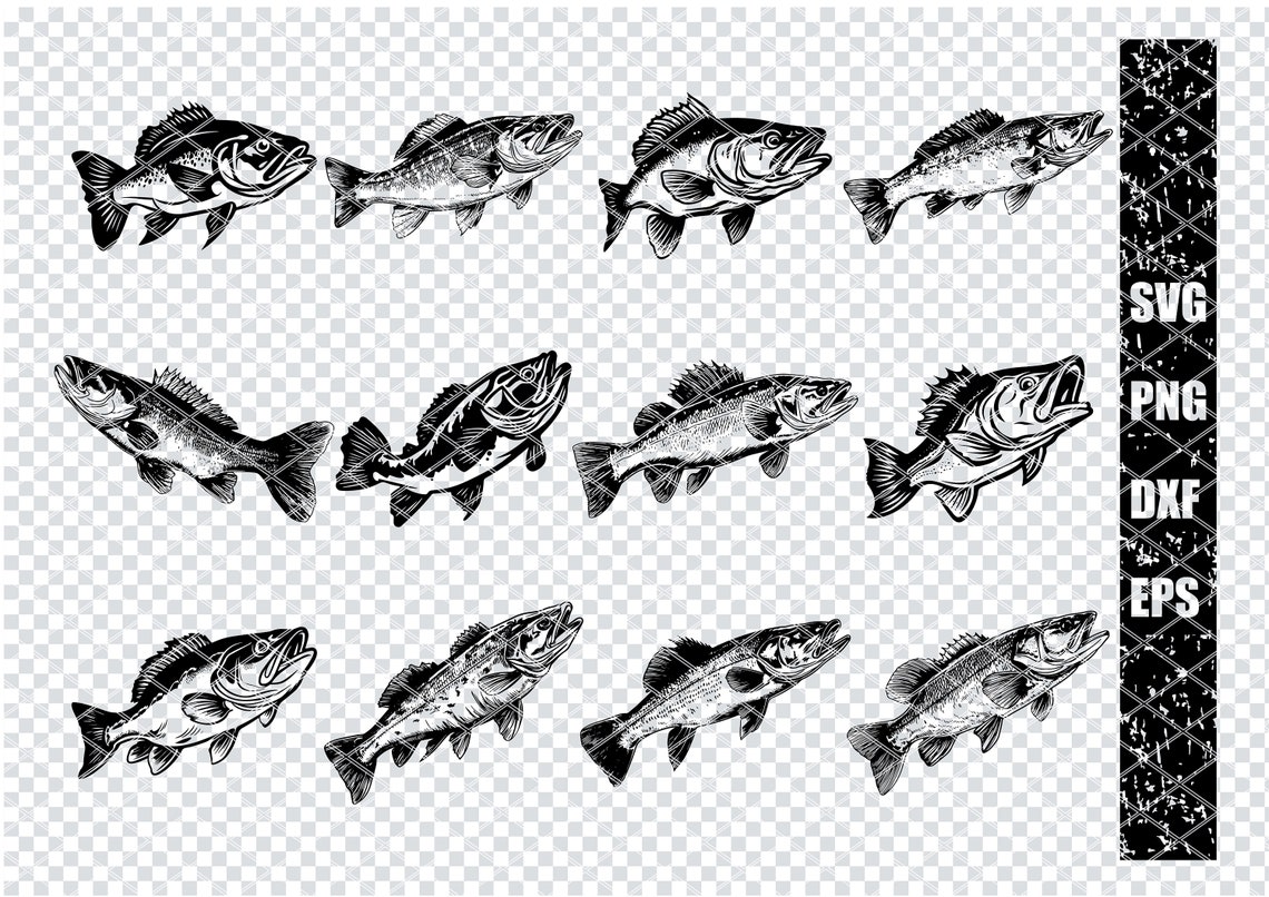 WALLEYE FISH SVG, Walleye Fish Svg Files for Cricut, Walleye Fish ...