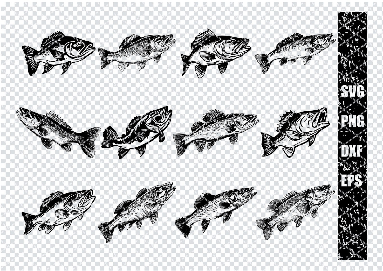 WALLEYE FISH SVG, Walleye Fish Svg Files for Cricut, Walleye Fish ...