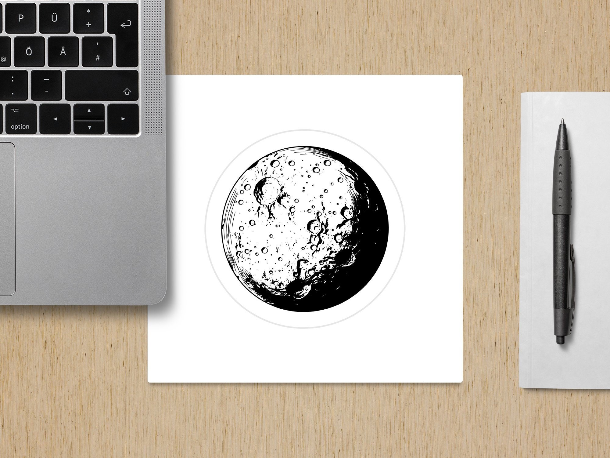 FULL MOON SVG, Lunar Moonlight Svg Files for Cricut, Moon With Crater ...
