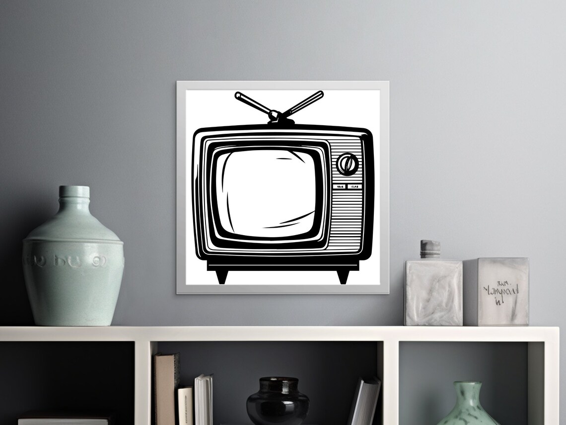VINTAGE RETRO TV Svg, Classic Tv Svg Files for Cricut, Antique Tv ...