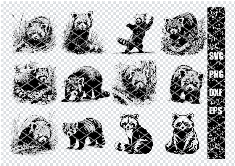 RED PANDA SVG, Red Panda Svg Files for Cricut, Red Panda Clipart, Laser ...