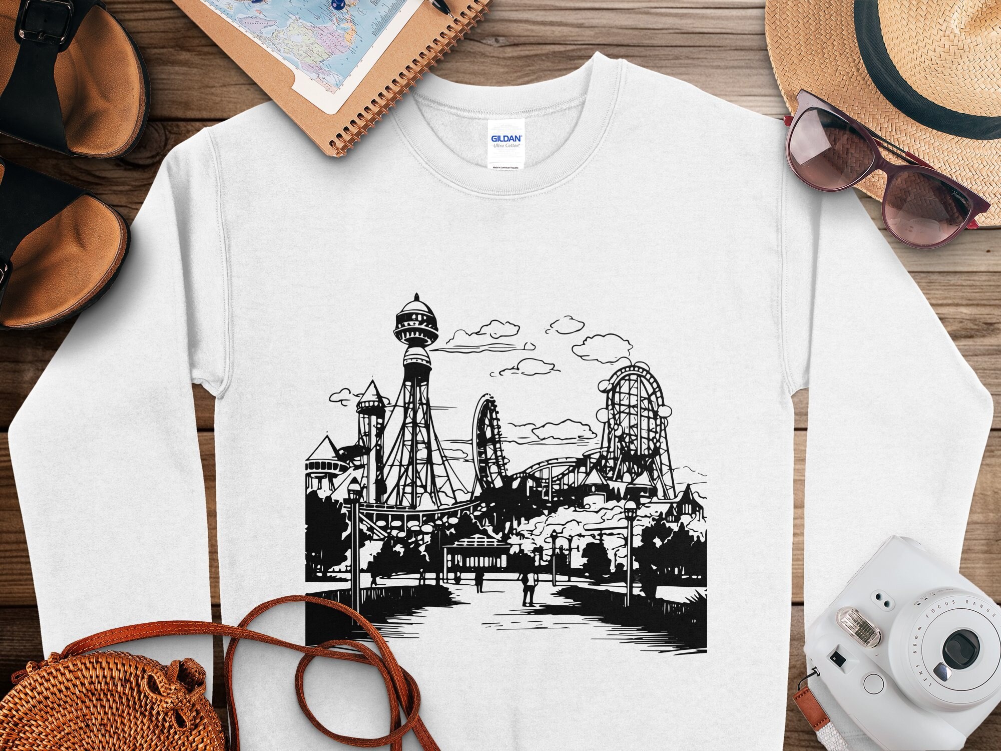 AMUSEMENT THEME PARK Svg, Ferris Wheel Svg Files for Cricut, Carnival ...