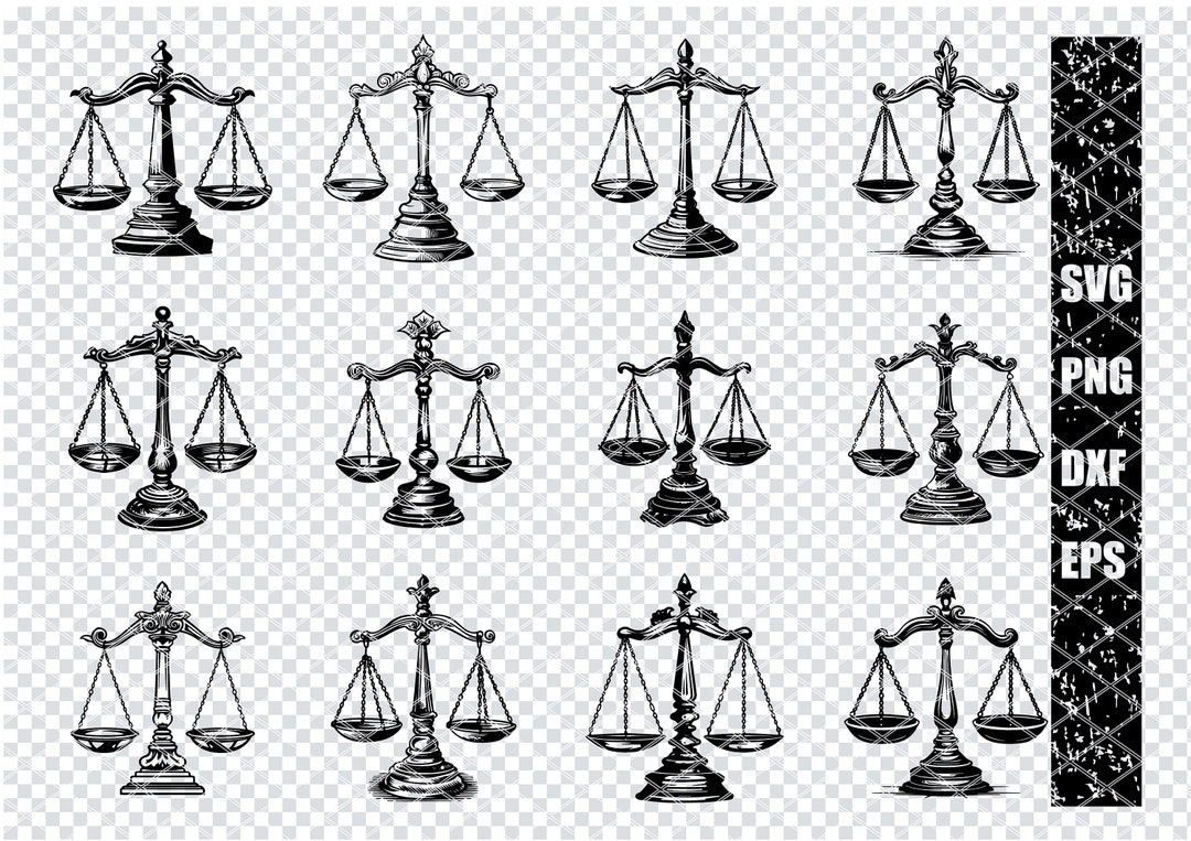 JUSTICE SCALE SVG, Justice Balance Svg Files for Cricut, Justice Scale ...