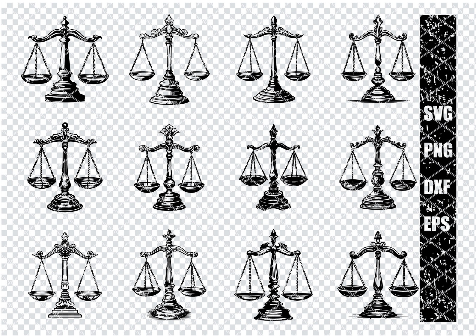 JUSTICE SCALE SVG, Justice Balance Svg Files for Cricut, Justice Scale ...