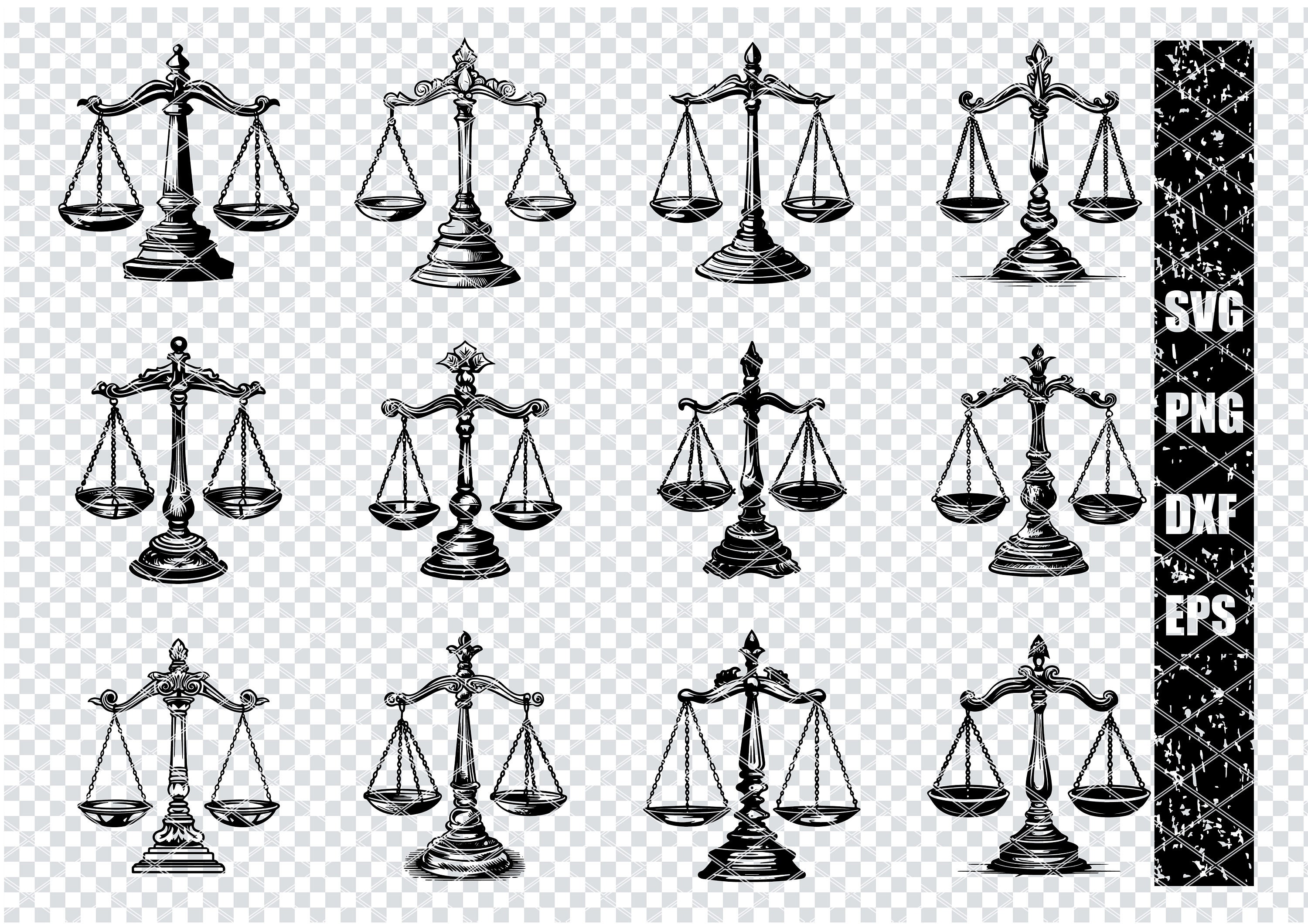 JUSTICE SCALE SVG, Justice Balance Svg Files for Cricut, Justice Scale ...