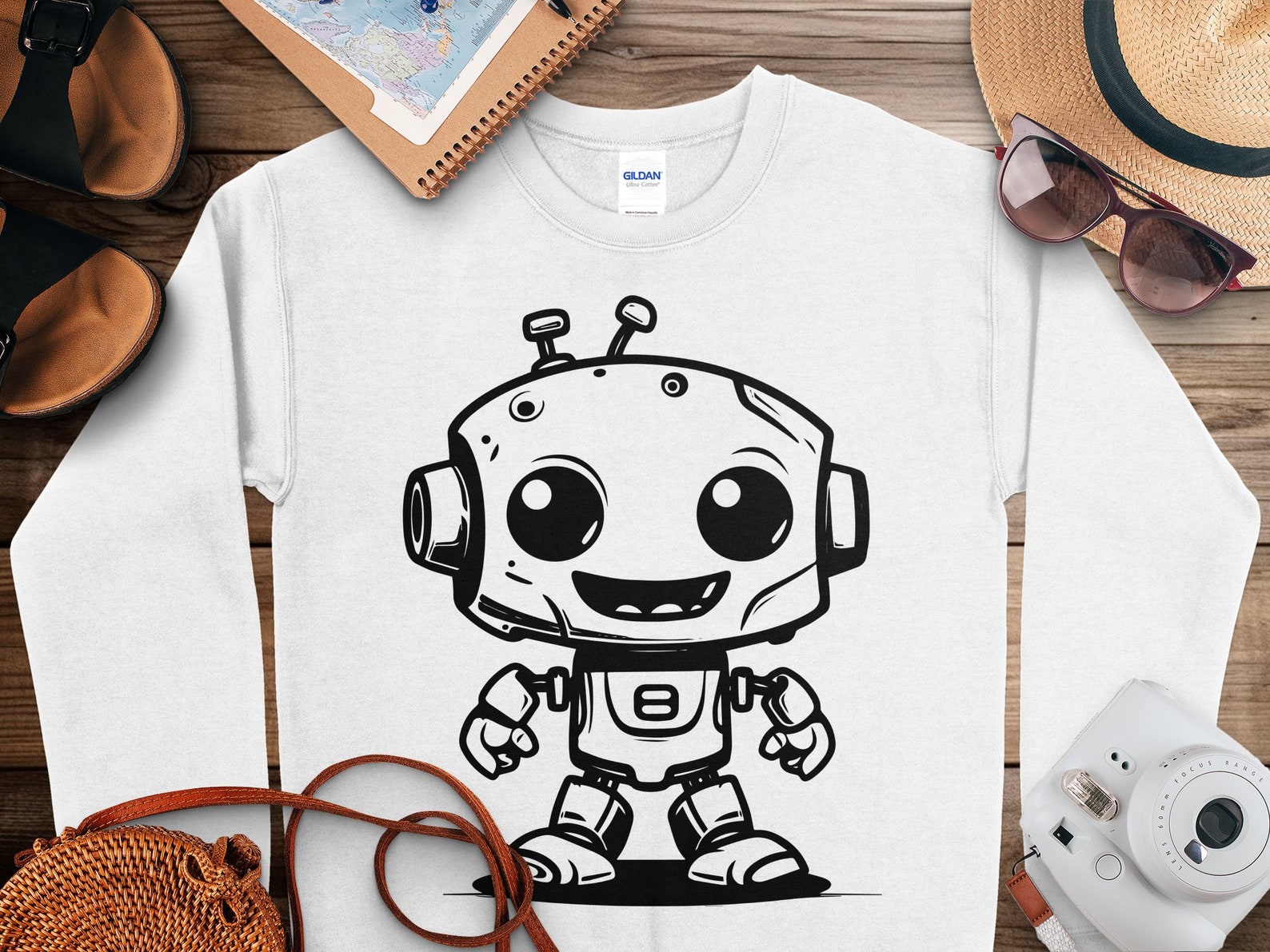 CUTE ROBOT SVG, Adorable Robot Svg Files for Cricut, Cute Spooky Robot ...