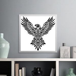 AZTEC EAGLE SYMBOL Svg, Aztec Eagle Tribal Svg Files for Cricut, Aztec ...