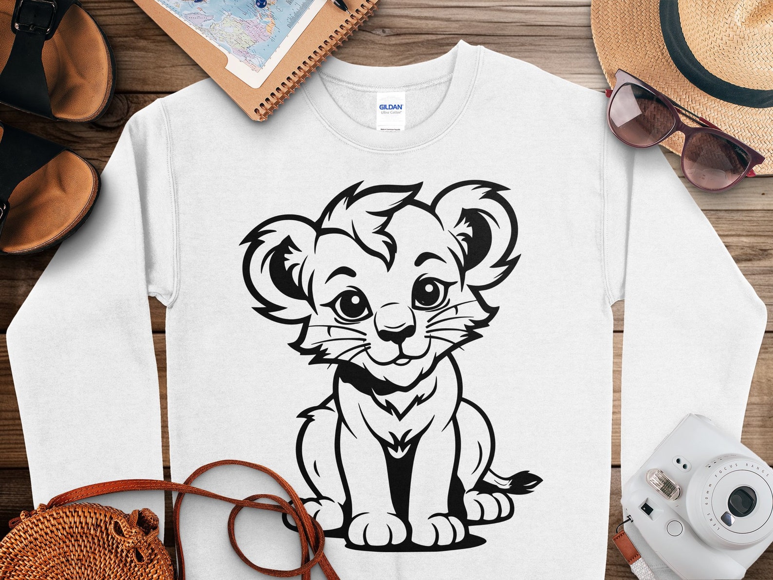BABY LION CUBS Svg, Cute Baby Lion Cub Svg Files for Cricut, Adorable ...