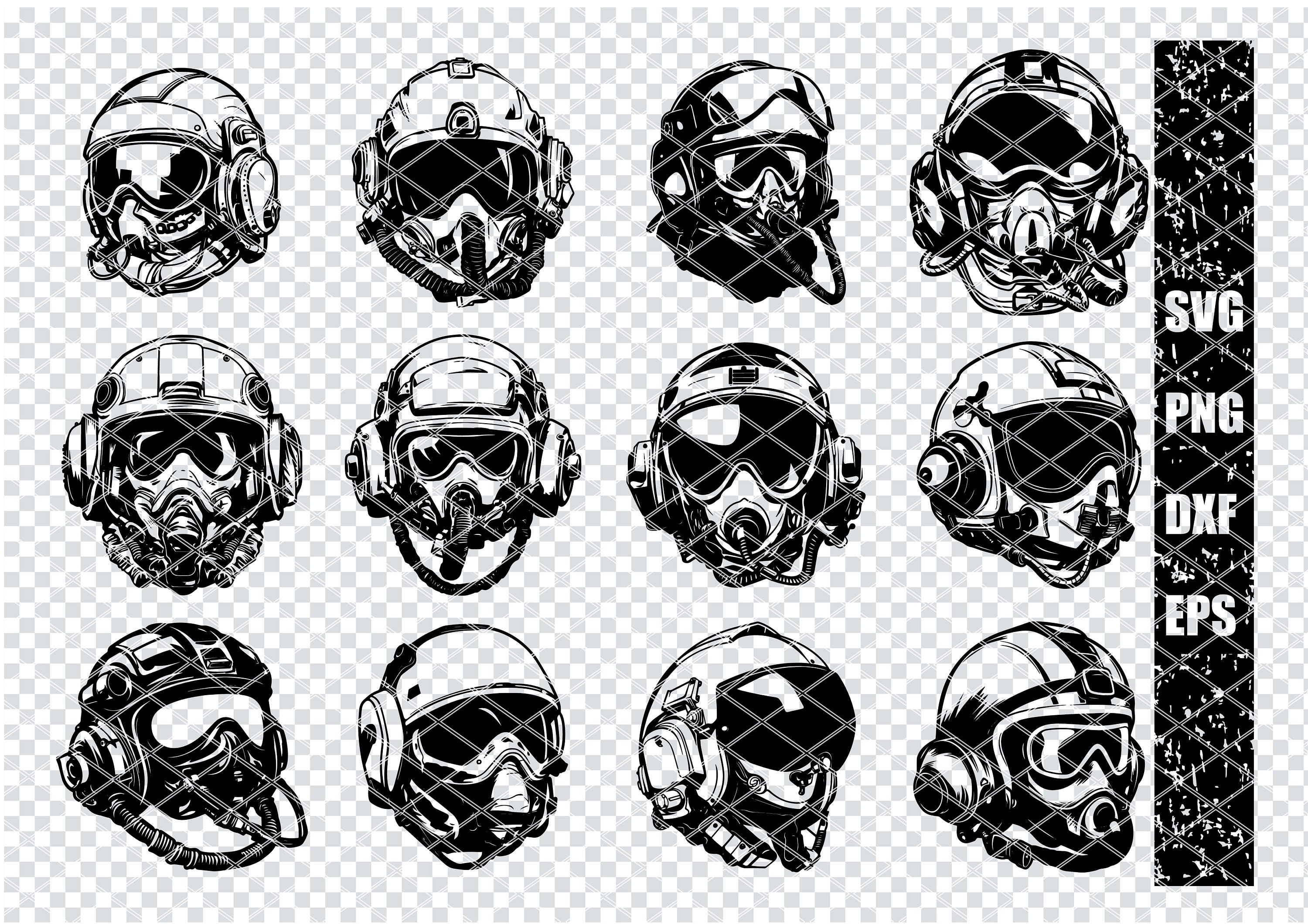 PILOT AVIATION HELMET Svg, Pilot Headgear Svg Files for Cricut ...