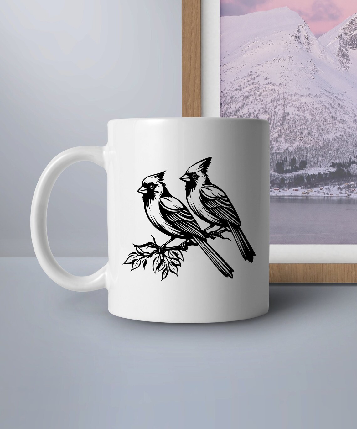 CARDINAL BIRD PAIR Svg, Mating Cardinal Season Svg Files for Cricut ...