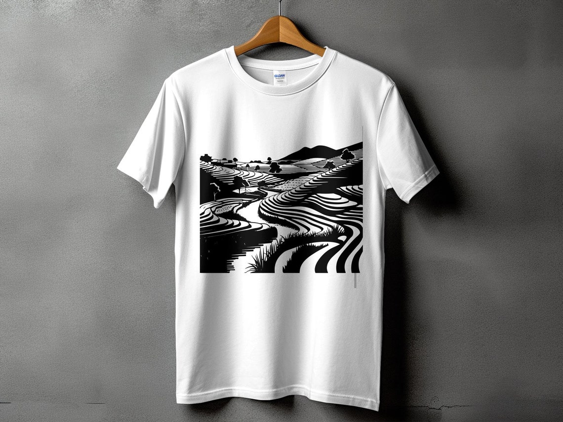 RICE FIELD SVG, Rice Field Terraces Svg Files for Cricut, Rural Asia ...