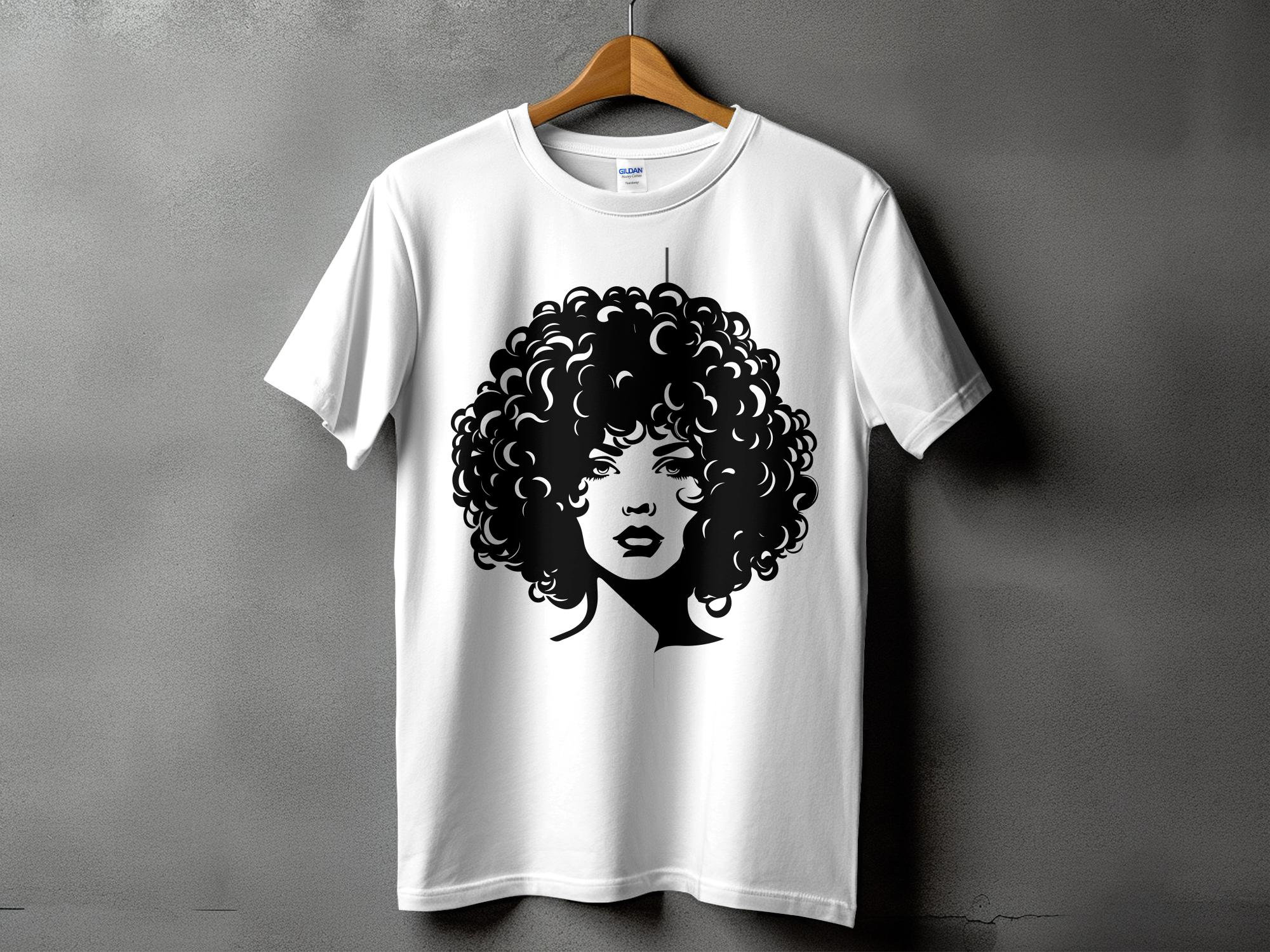 CURLY HAIRED WOMAN Svg, Curly Wavy Locks Svg Files for Cricut, Curly ...