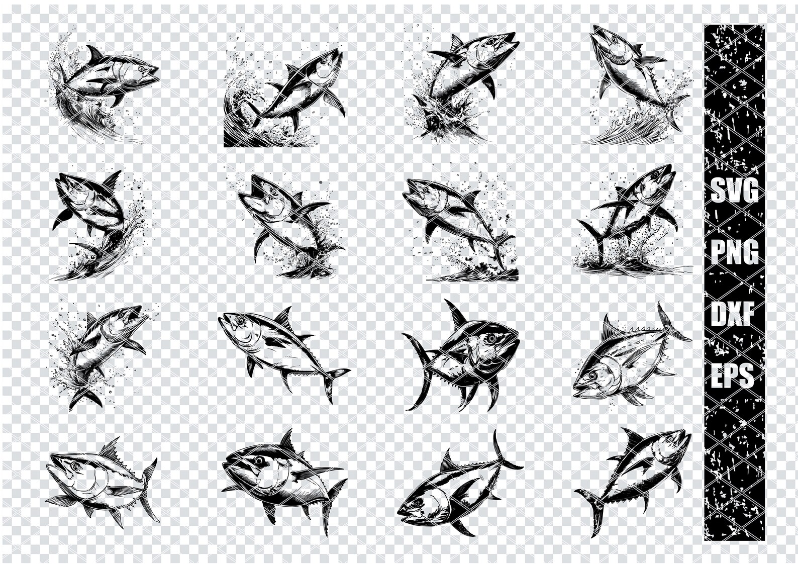 TUNA FISH SVG, Tuna Fish Svg Files for Cricut, Tuna Fish Clipart, Laser ...