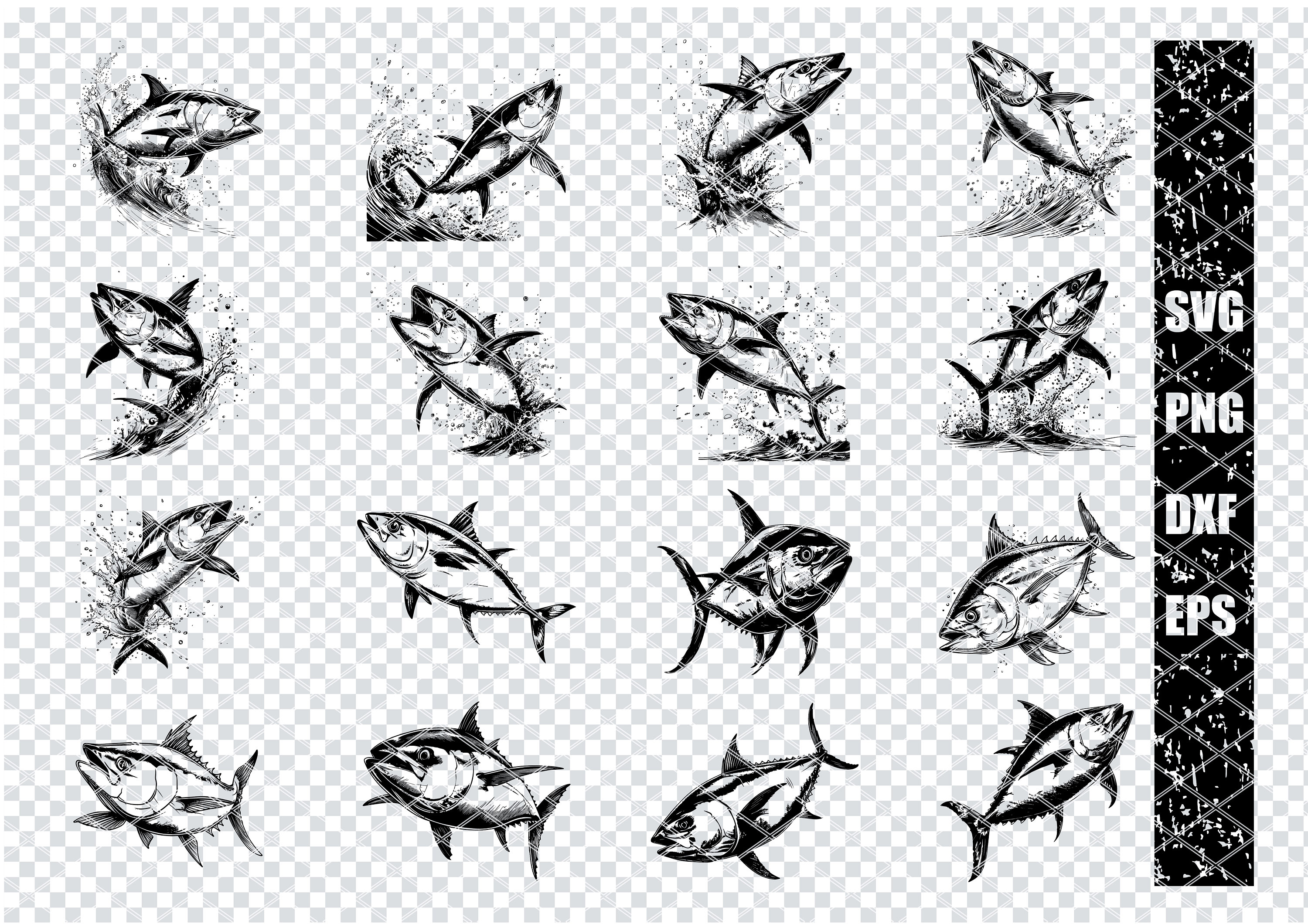 TUNA FISH SVG, Tuna Fish Svg Files for Cricut, Tuna Fish Clipart, Laser ...