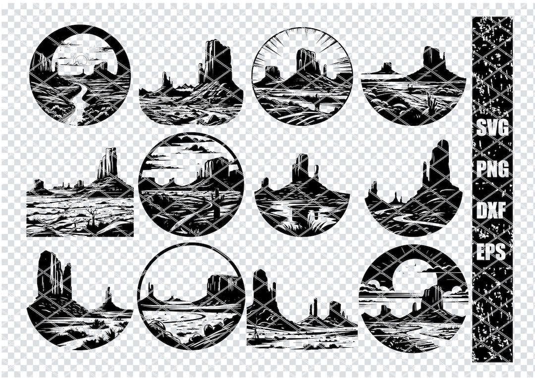 MONUMENT VALLEY NAVAJO Svg, Navajo Tribal Nation Park Svg Files for ...