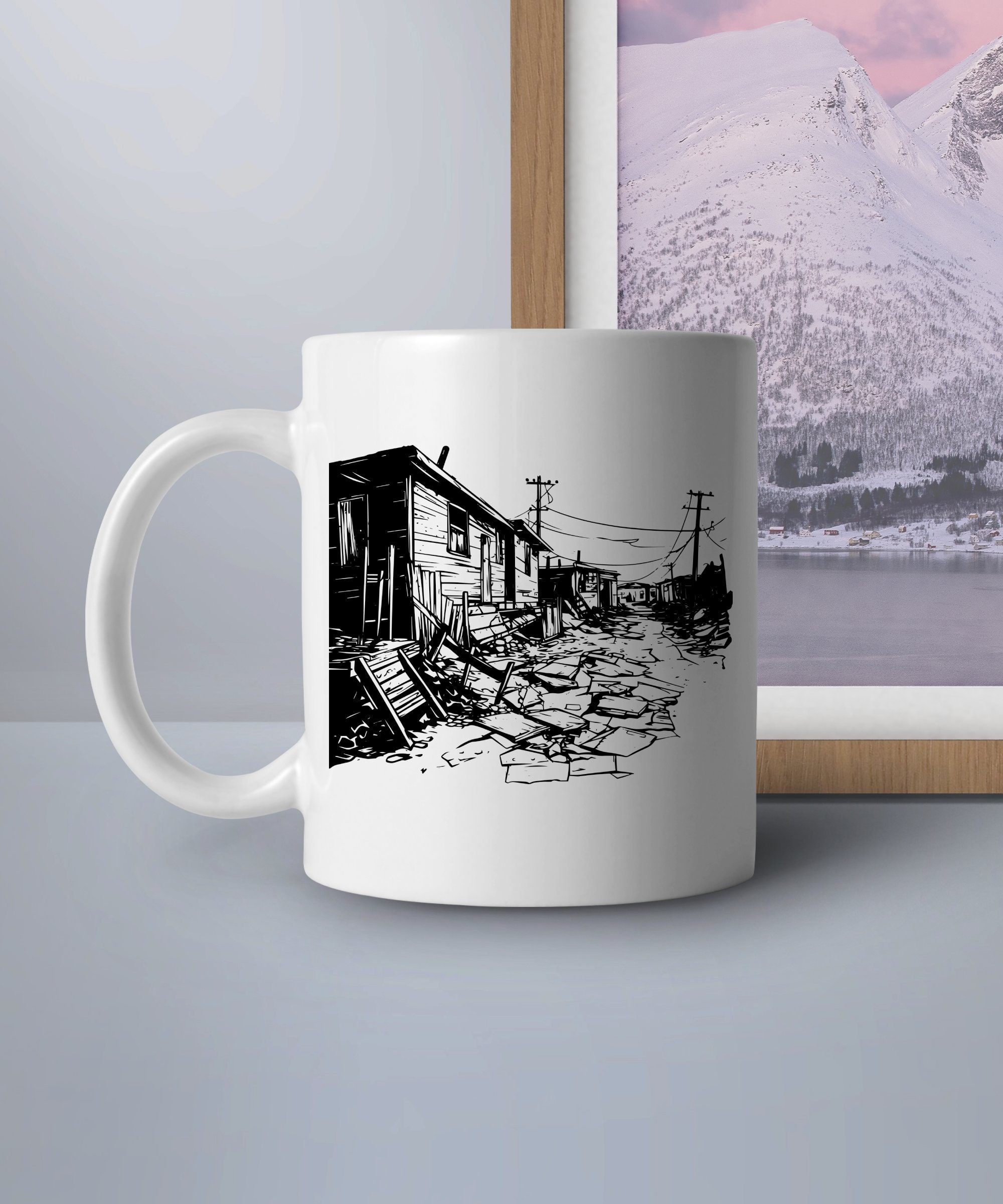 URBAN SLUM NEIGHBORHOOD Svg, Urban Slum Houses Svg Files for Cricut ...