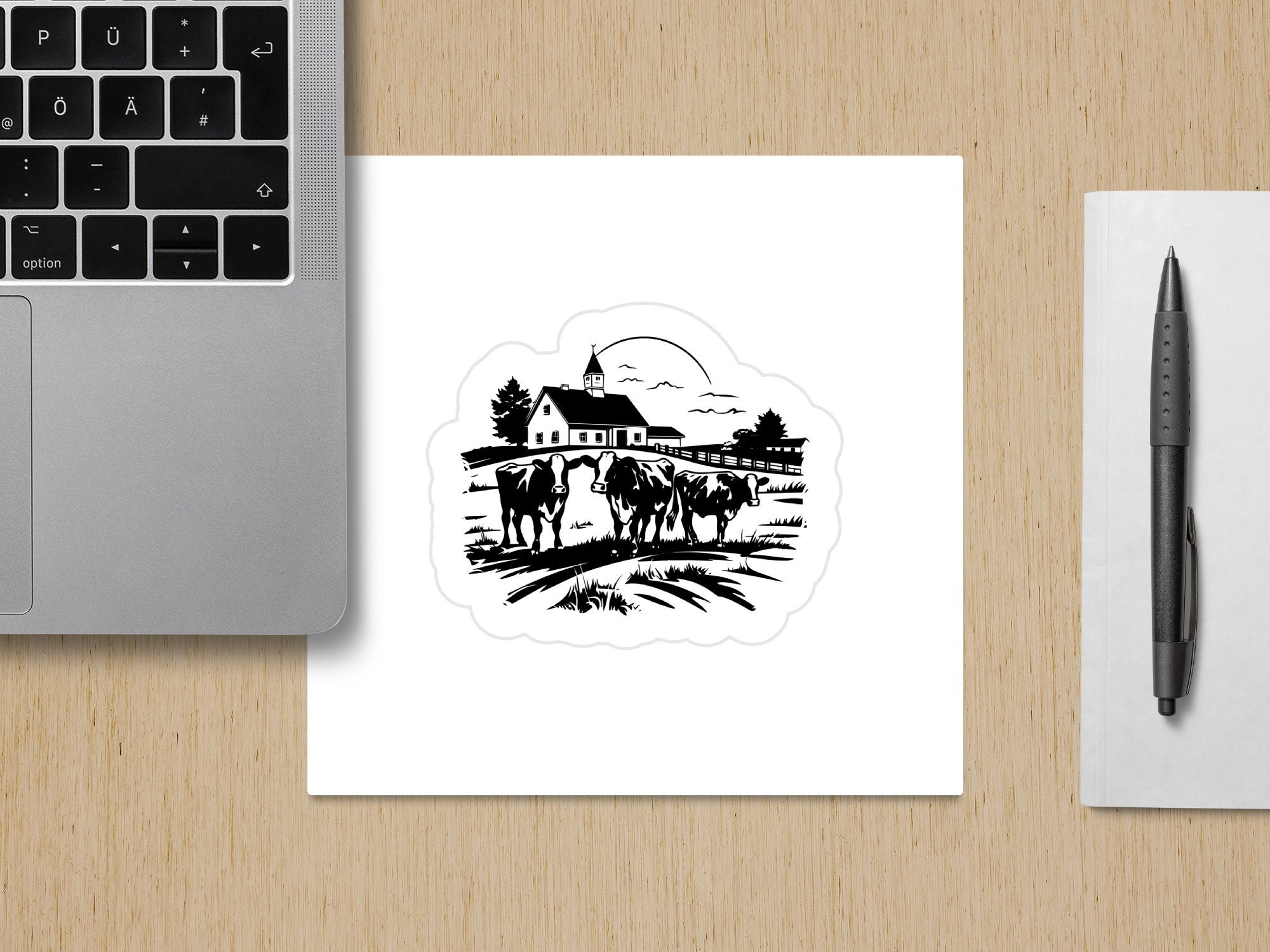 CATTLE BARN SVG, Bovine Ranch Svg Files for Cricut, Heifer Cow Clipart ...