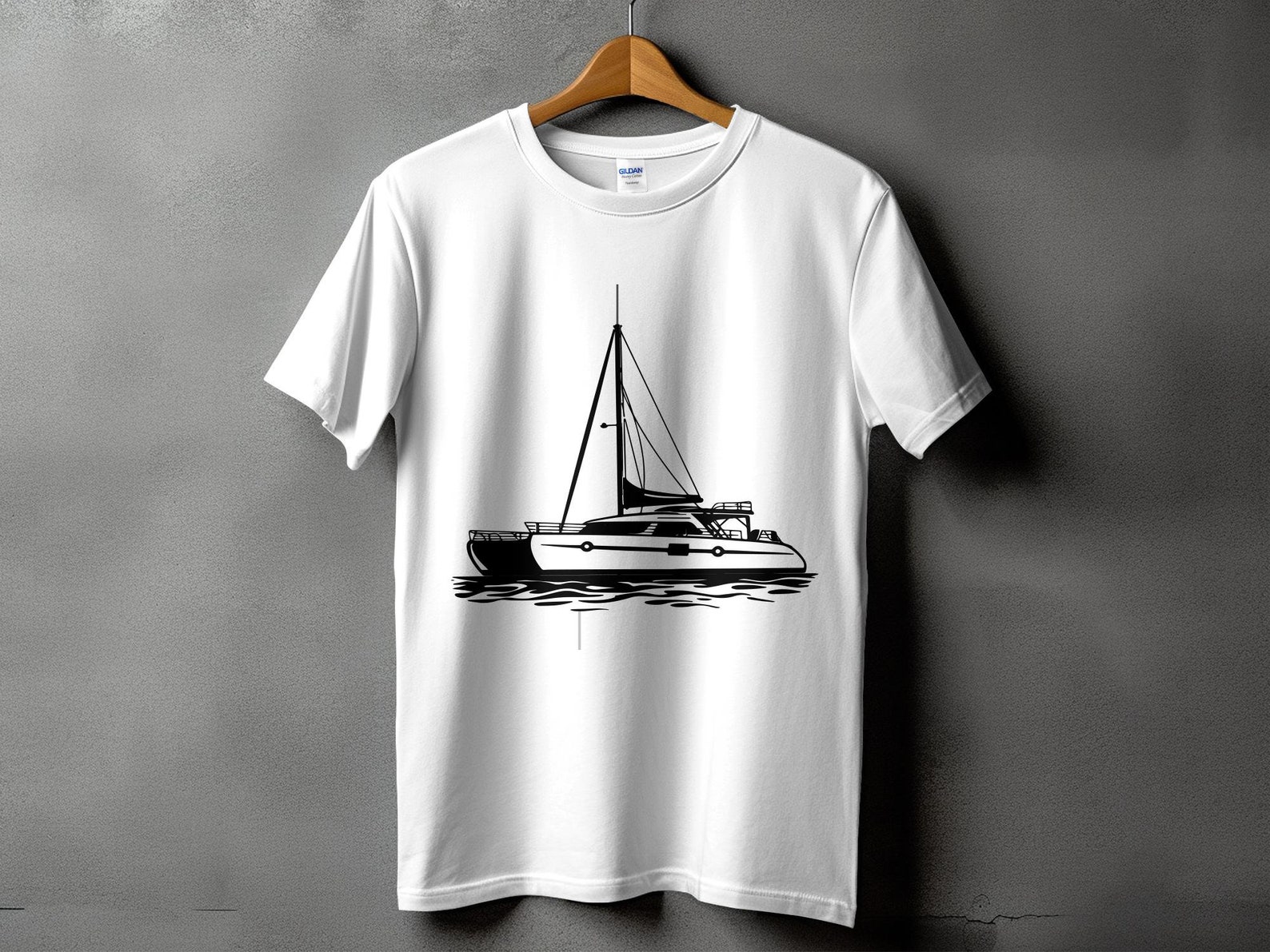 CATAMARAN TWIN HULL Boat Svg, Double Sailboat Svg Files for Cricut ...