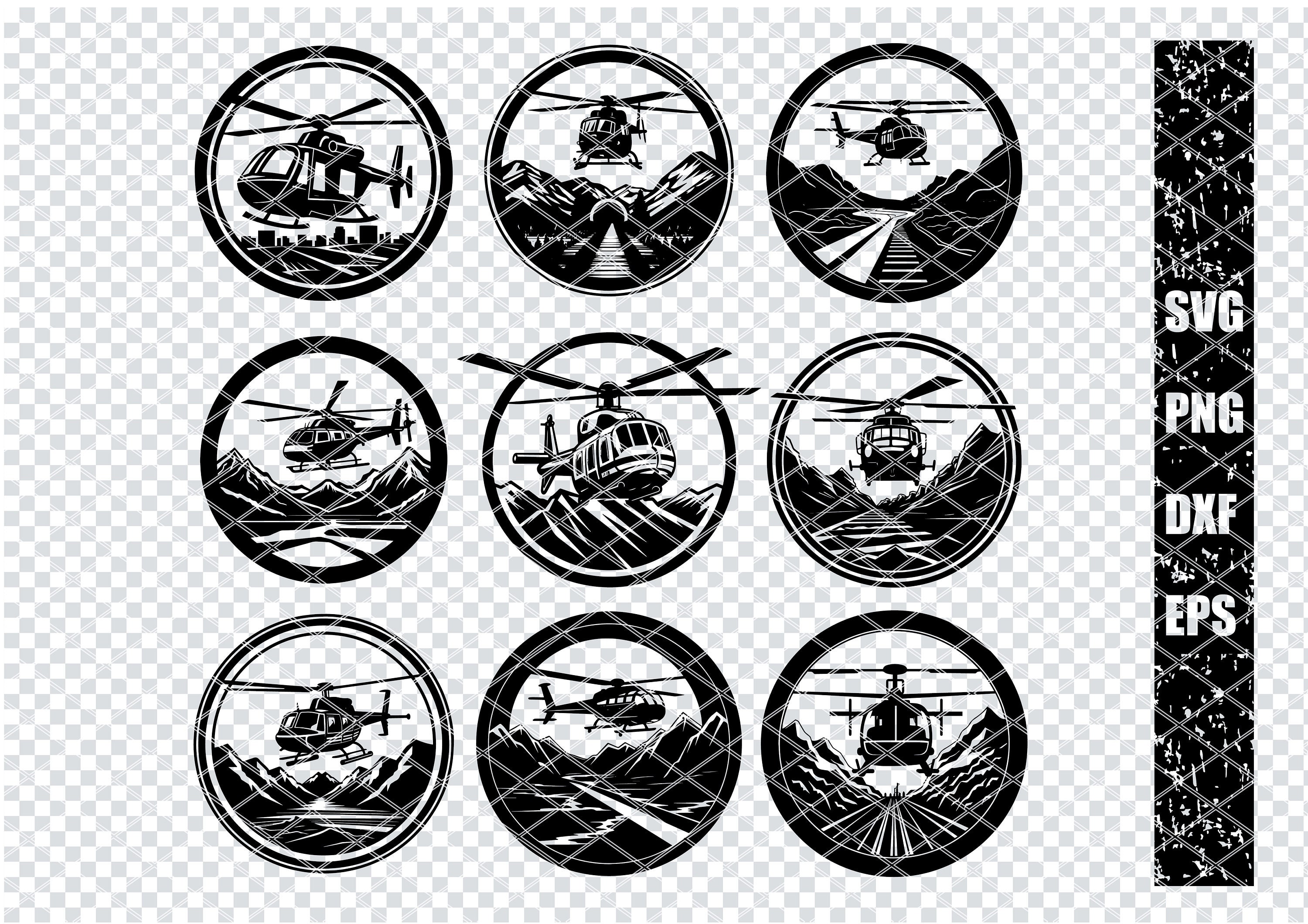 HELICOPTER SVG, HELICOPTER Svg Files for Cricut, Helicopter Clipart ...