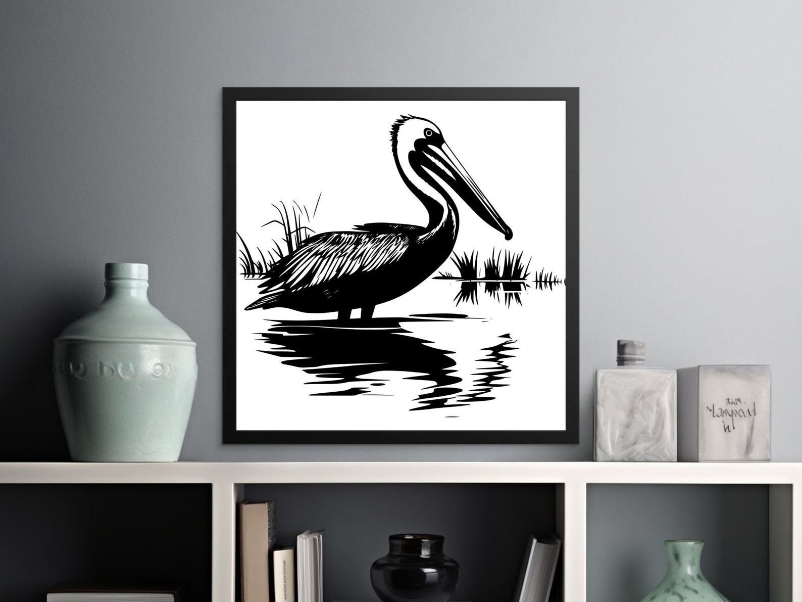 PELICAN WATER BIRD Svg, Pelican Seabird Svg Files for Cricut, Coastal ...