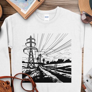 ELECTRIC POWER LINES Svg, Power Lines Grid Svg Files for Cricut, Power ...