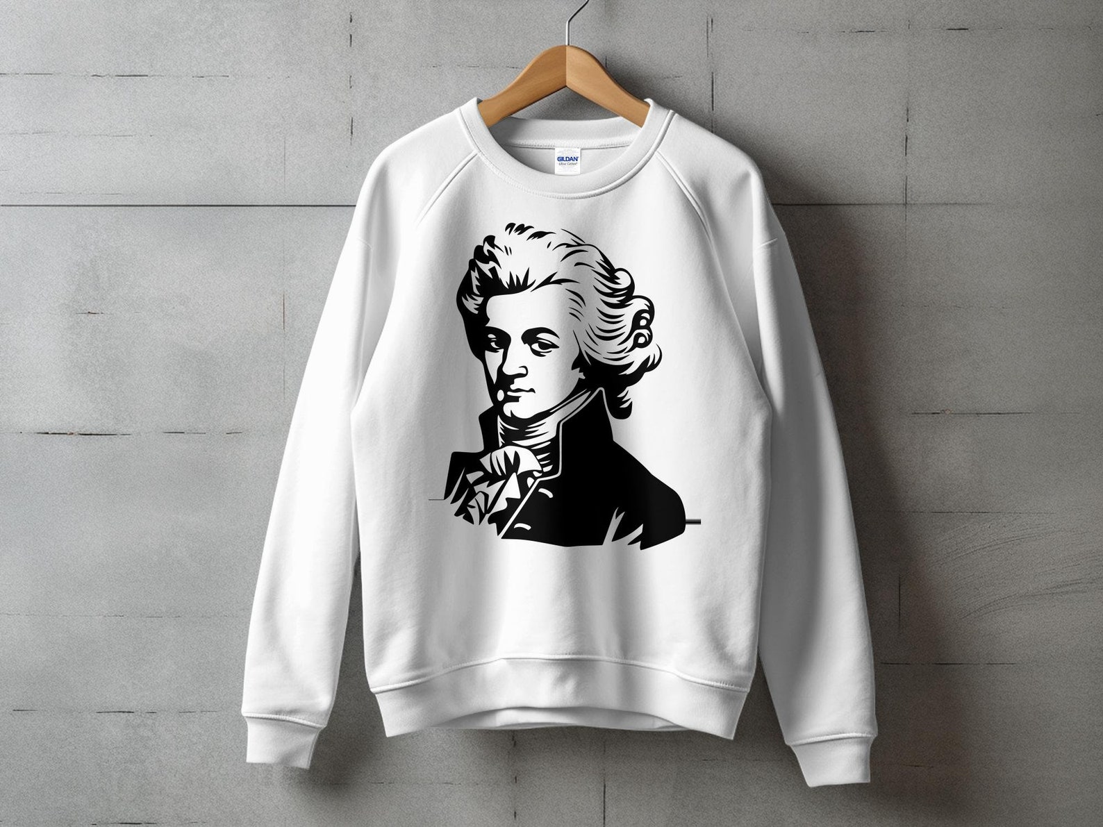 WOLFGANG AMADEUS MOZART Portrait Svg, Wolfgang Amadeus Mozart Svg Files ...