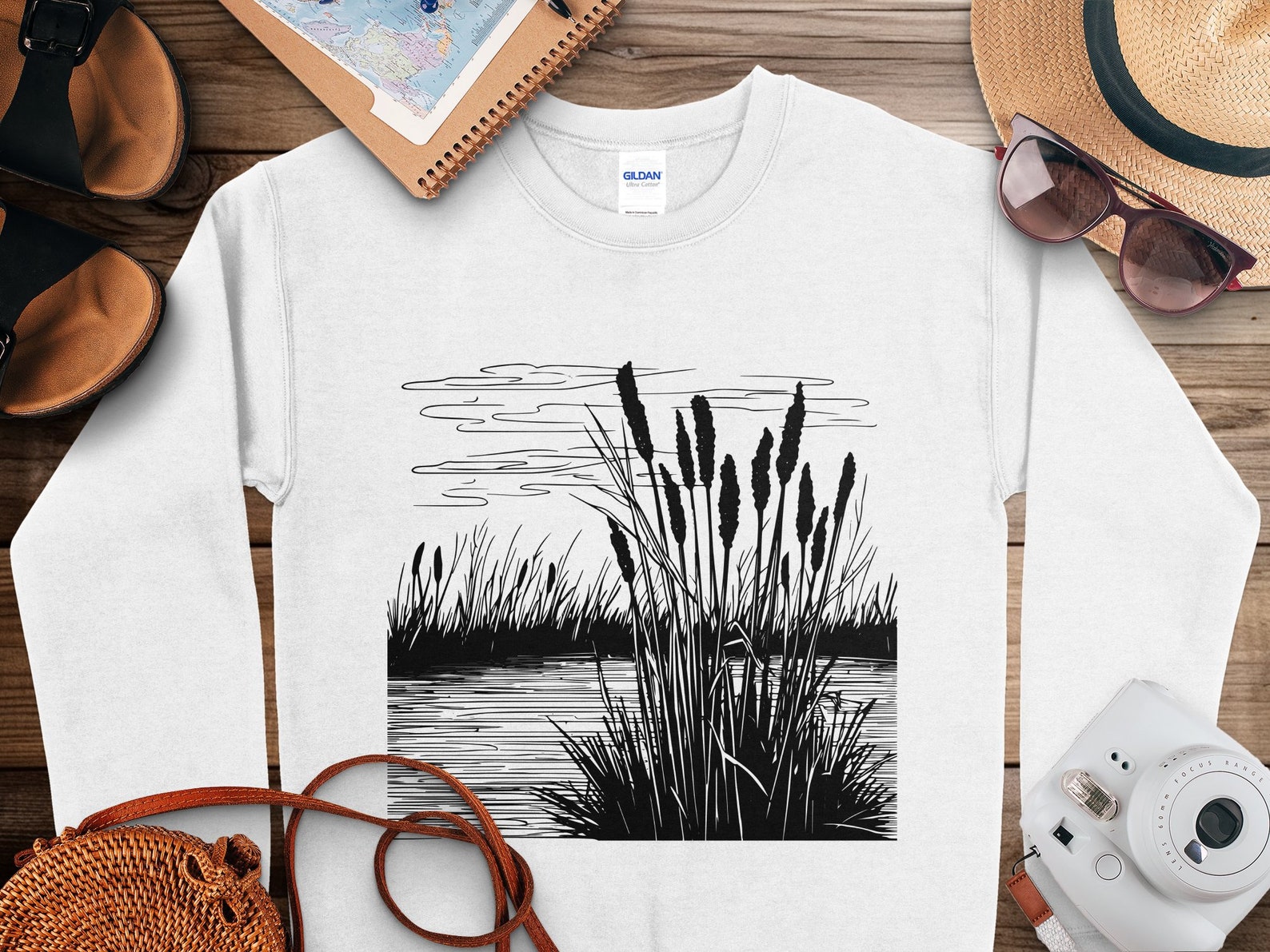 CATTAIL REED GRASS Svg, Cattail Swamp Grass Svg Files for Cricut ...