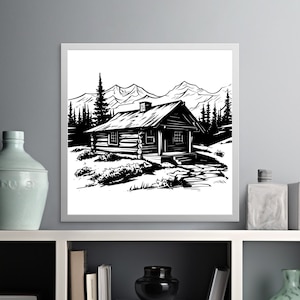 RUSTIC LOG CABIN Svg, Rustic Forest House Svg Files for Cricut ...