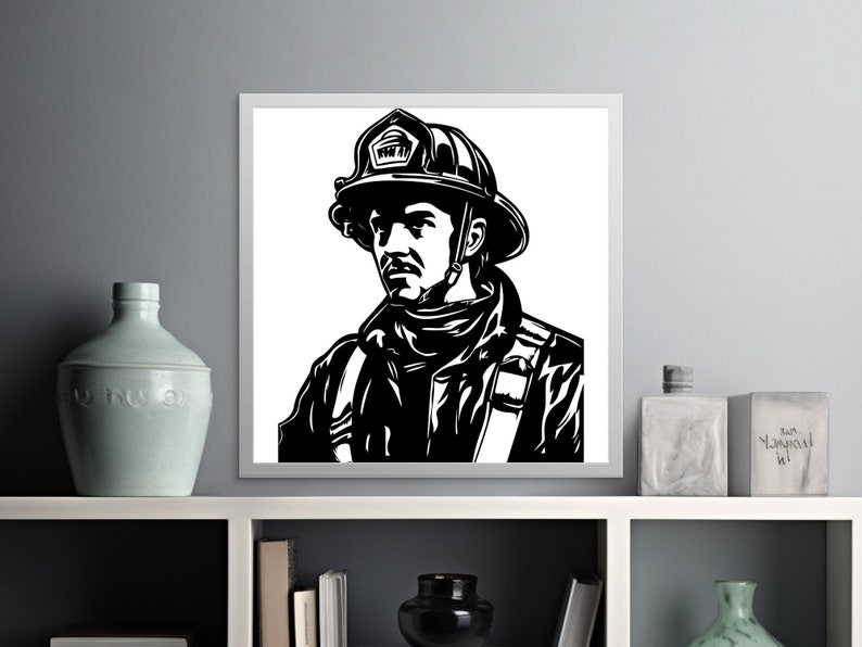 FIREFIGHTER SVG, FIREFIGHTER Svg Files for Cricut, Firefighter Clipart ...